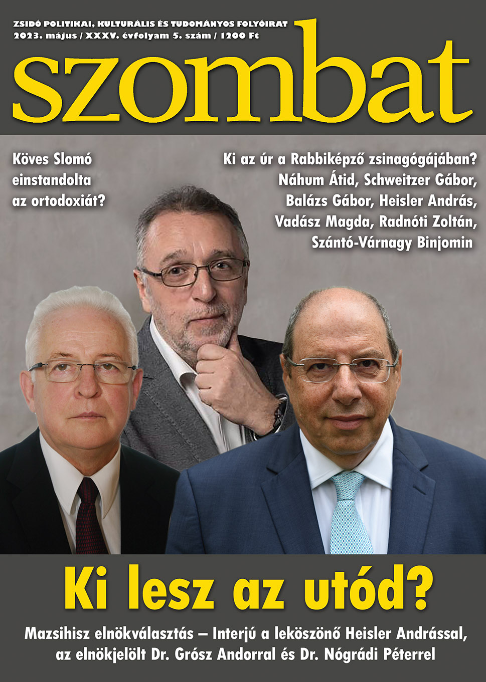 Megjelent a Szombat májusi száma! | Szombat Online